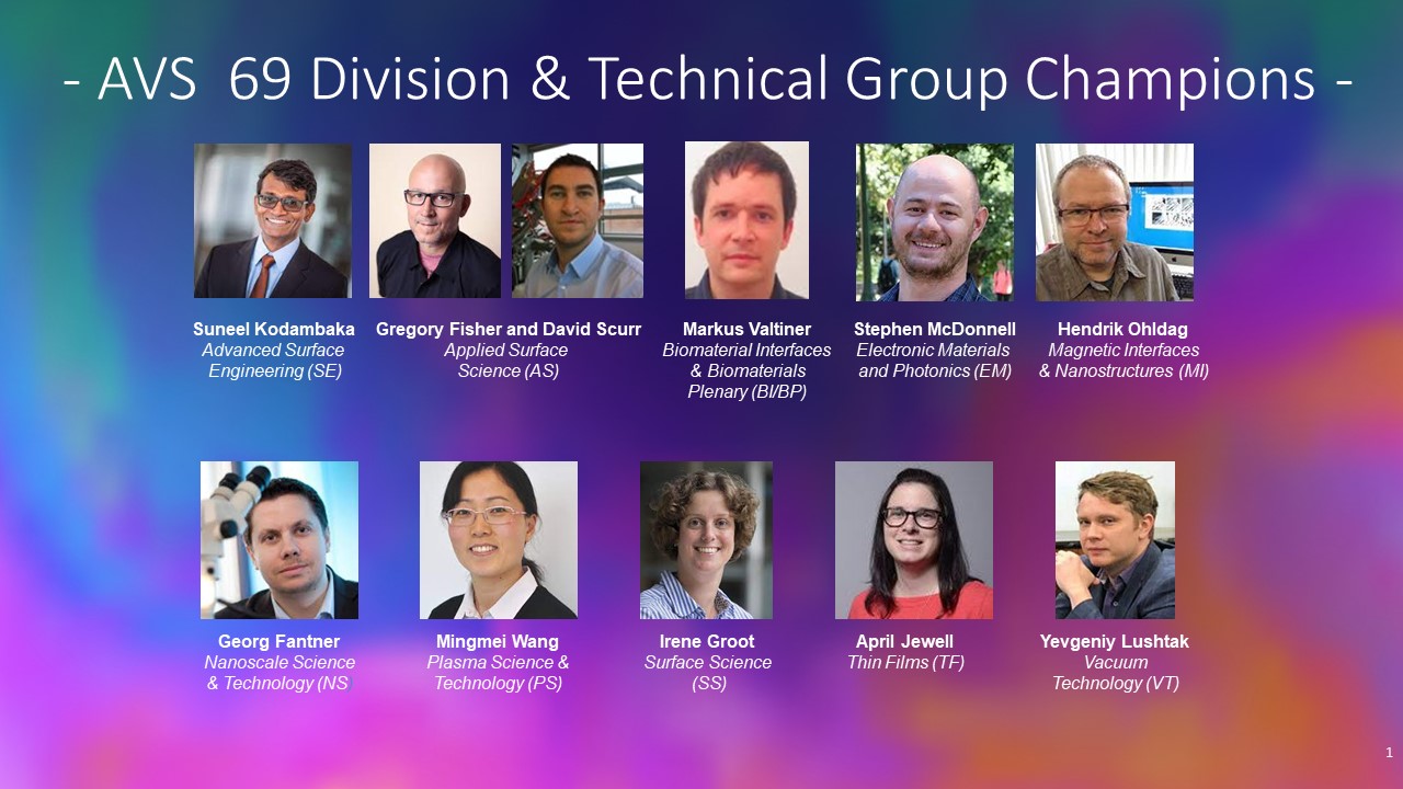 Division/Focus Topic Chairs and Champions